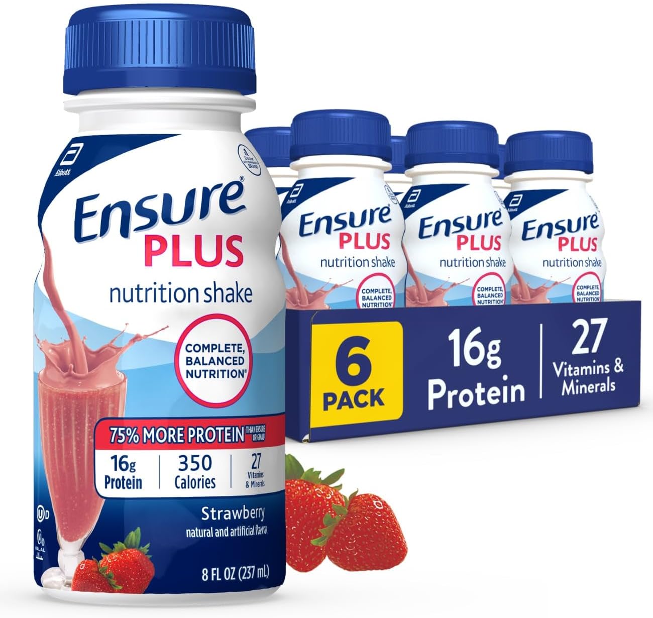 Amazon.com: Ensure High Protein Vanilla Nutrition Shake | 6 Pack ...
