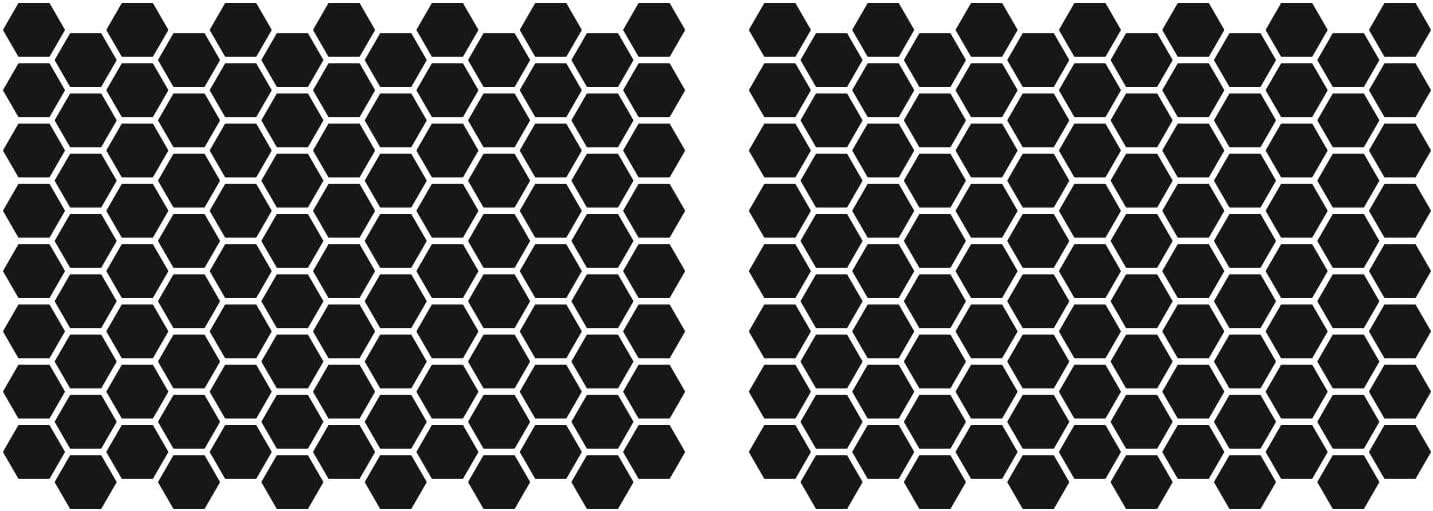 LiteMark 1 inch Black Removable Hexagon Decal Stickers for Floors and ...