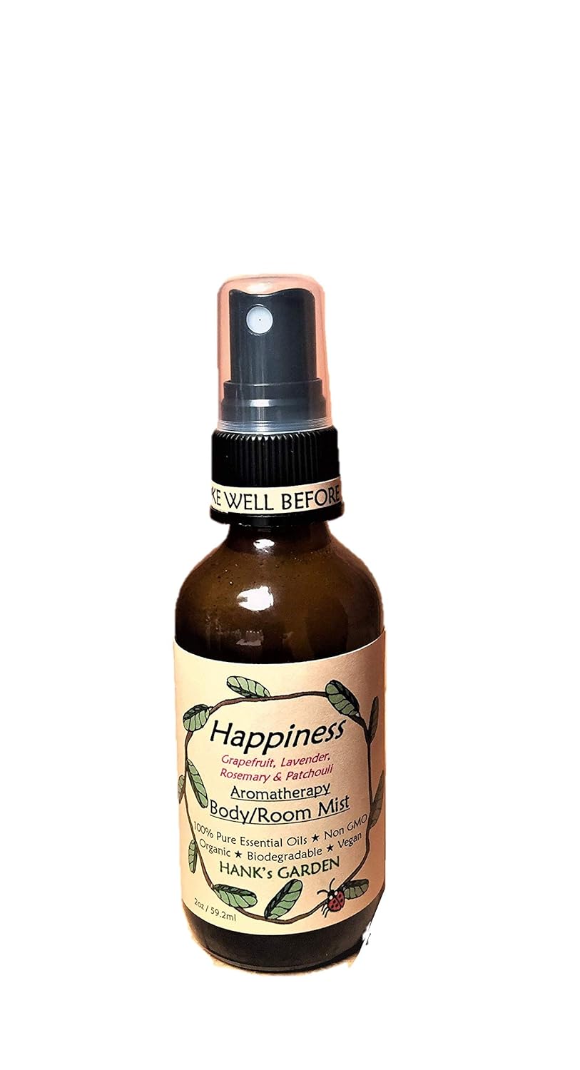 Amazon.com: Hank's Garden HAPPINESS Aromatherapy Body Room Mist Spray ...