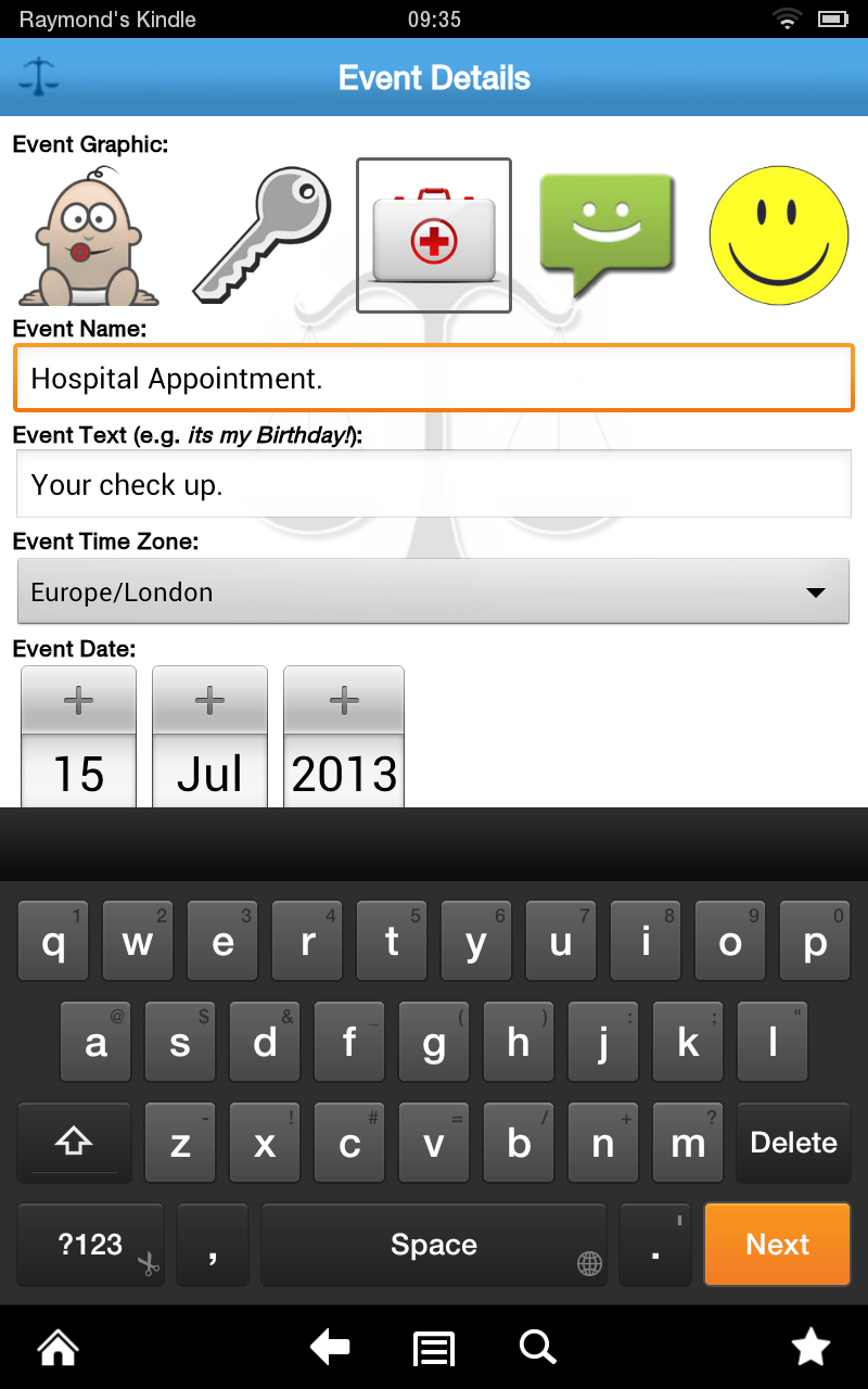 Libra Countdown Lite - App on Amazon Appstore