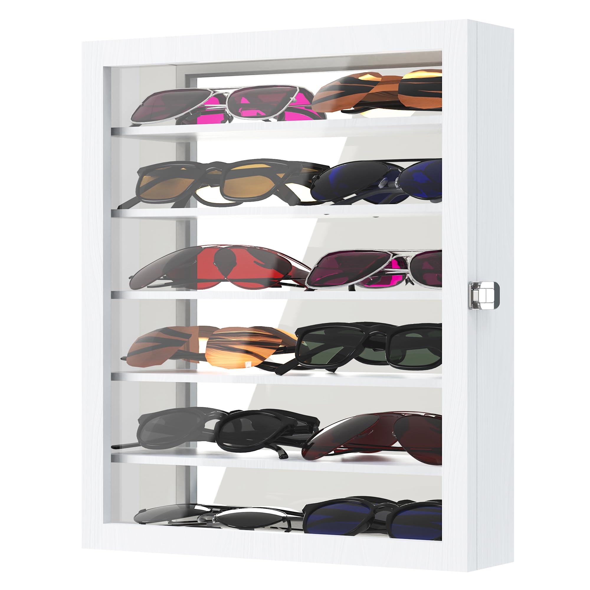Amazon.com: Alyoen Mirror Sunglasses Organizer, 13" x 15.6" Eyeglasses ...