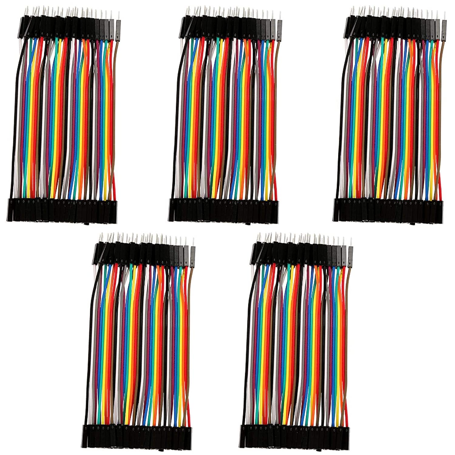 Set of 2 10cm Pin Connecting Practical Jumper Wires, Male to Female ...