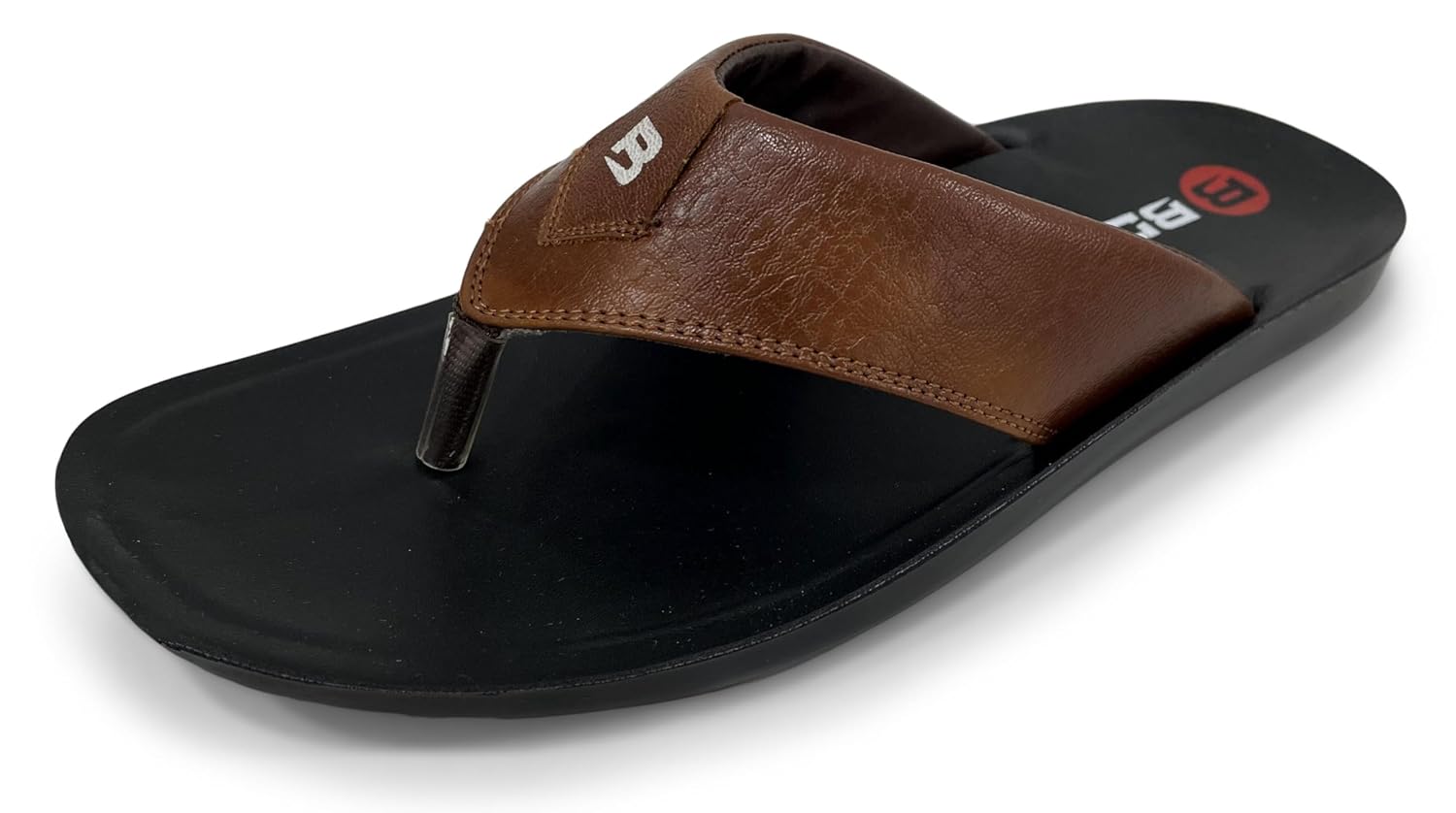 Buy Border Shoes With Logo Men's PU Slipper/Chappals Comfortable and ...