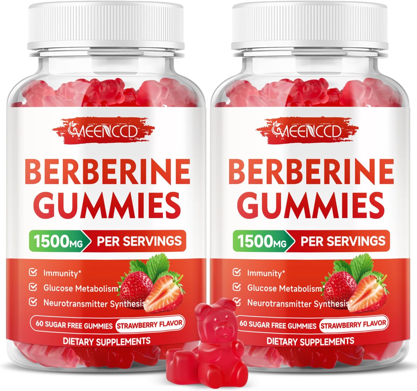 Amazon.com: MEENCCD 2 Pack Berberine Gummies with Ceylon Cinnamon ...