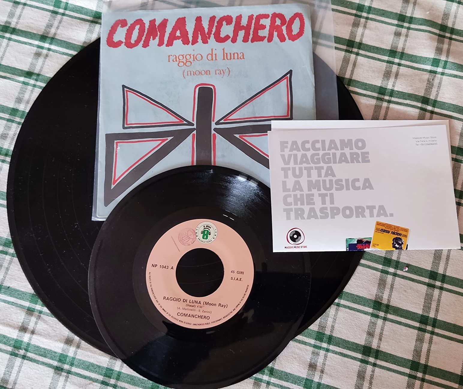 NP1043 7"-45 giri" Comanchero VINYL: Raggio Di Luna (Moon Ray)*: Amazon ...