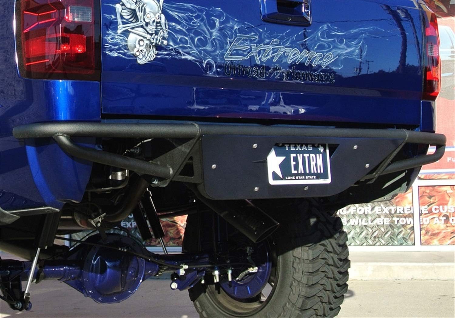 Amazon.com: n-FAB RBS Rear Bumper : PreRunner Style : Gloss Black ...