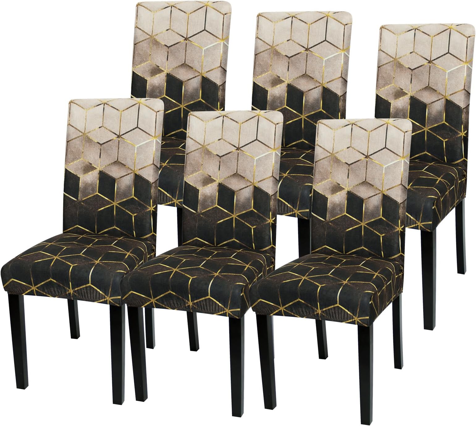 Amazon.com: xigua Fashion Leopard Print Chair Covers for Dining Room ...