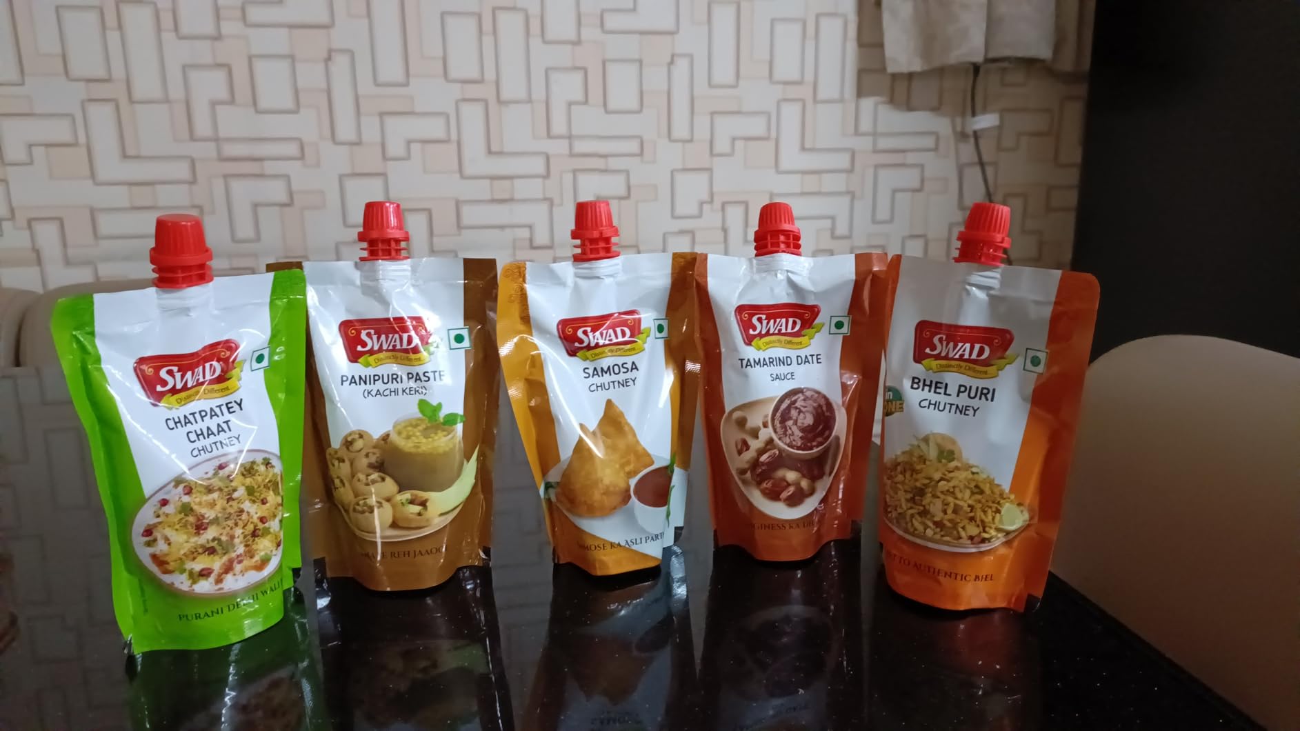 SWAD Chatpatey Chaat Chutney/ Tamarind & Date Sauce/ Pani Puri Instant ...