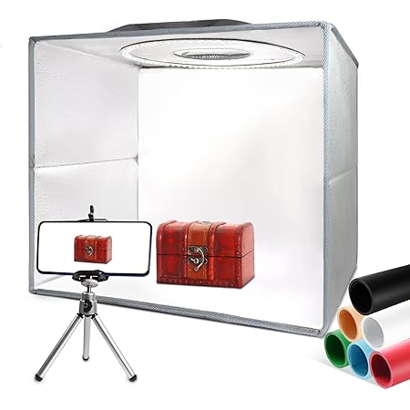 Amazon.com : Photo Studio Light Box Kit, 12inch x 12inch Photography ...