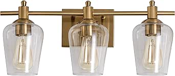 LUENDE 3-Light Bathroom Light Fixtures, Modern Sconces Lights with ...