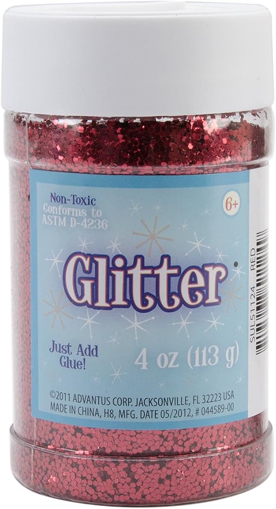 Amazon.com: Glitter 4oz-Red