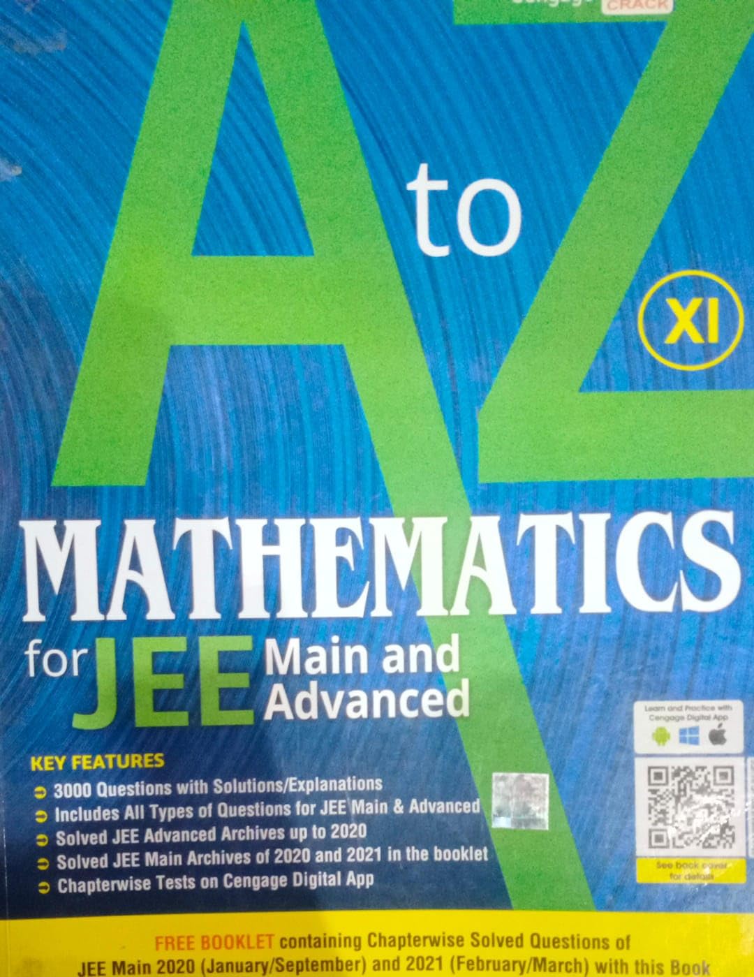Buy Cengage A To Z Mathematics For JEE Main And Advanced Class 11 (S ...