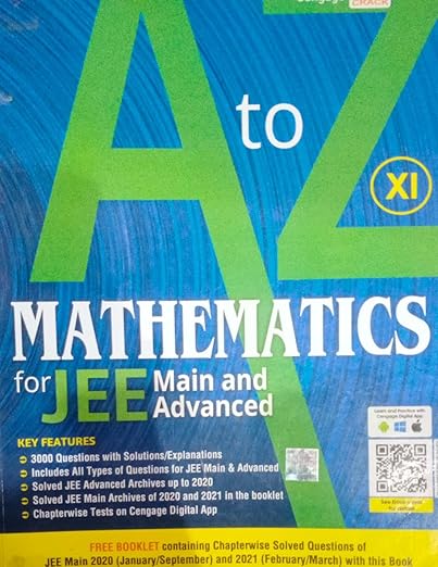 Buy Cengage A To Z Mathematics For JEE Main And Advanced Class 11 (S ...