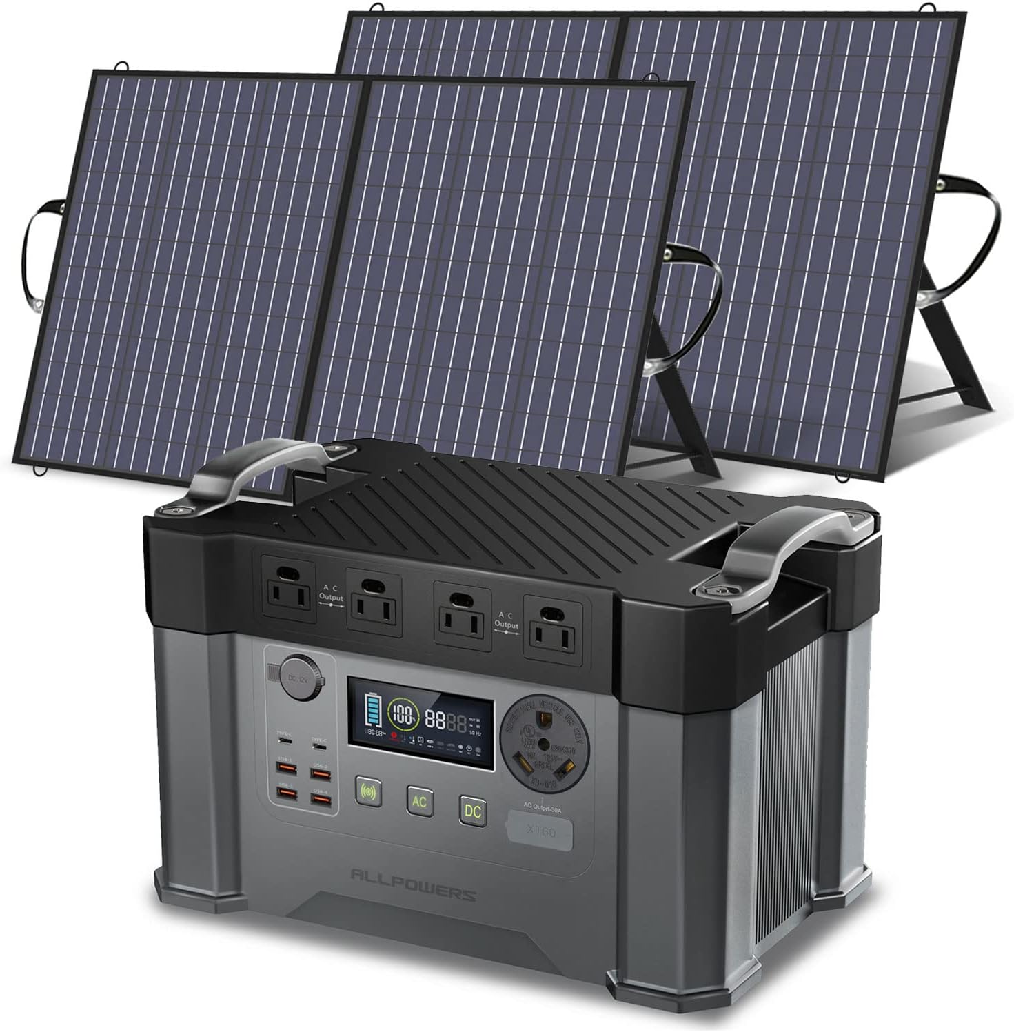 Amazon.com: ALLPOWERS S2000 Pro Solar Generator with Panels Included ...