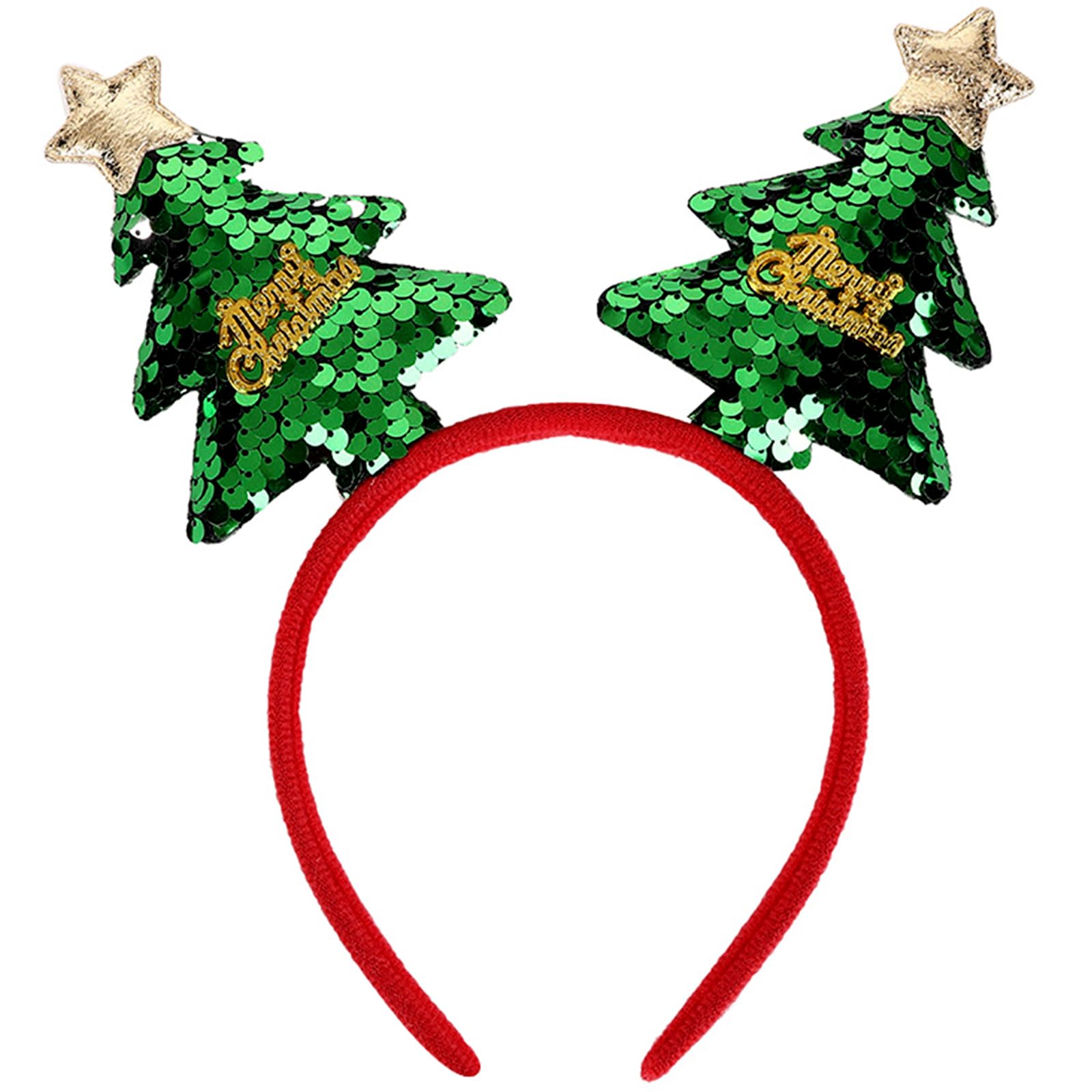 Amazon.com: CIVFCRT Christmas Headbands Christmas Tree Hair Bands ...