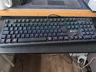 KOORUI Gaming Keyboards, 26 RGB Backlit Mechanical Keyboard Wired 104 ...