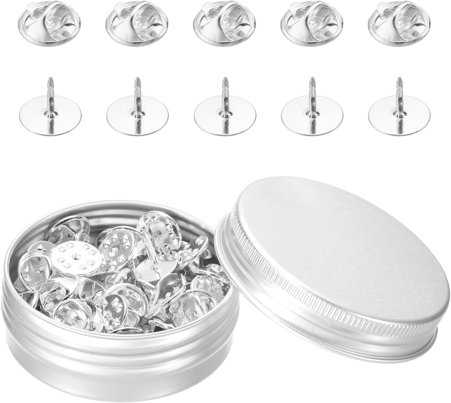 Amazon.com: MECCANIXITY 50 Pairs Metal Pin Backs, Butterfly Tie Locking ...