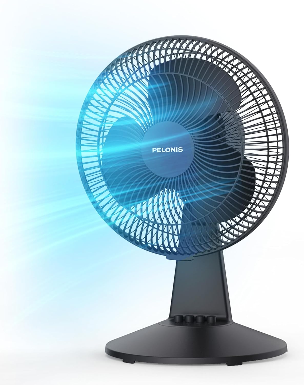PELONIS Table Fan 12-Inch, 120° Oscillating Table Fan Small Portable ...