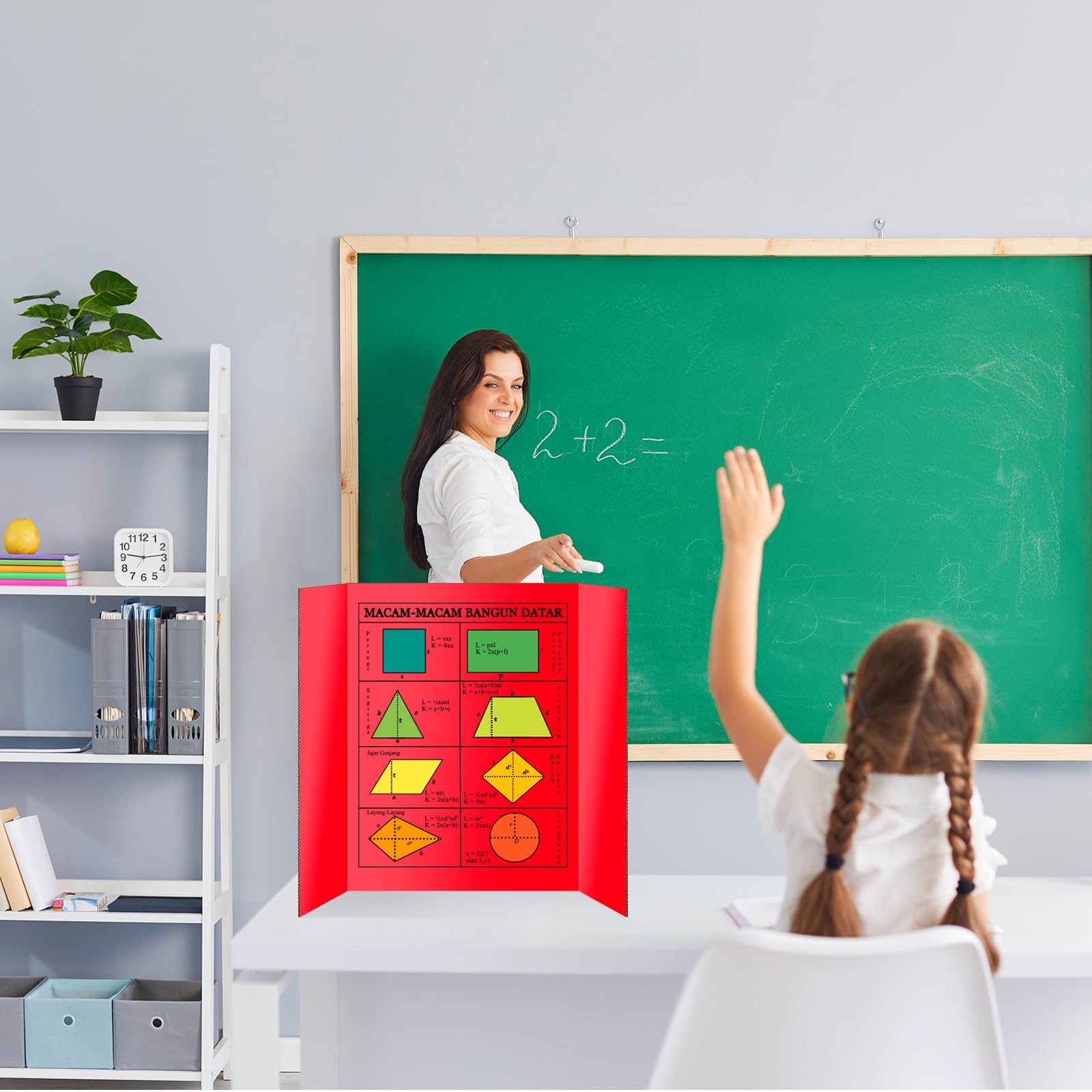 Snapklik.com : 5 Pack Trifold Poster Board, IKAYAS 24" X 16" Double ...