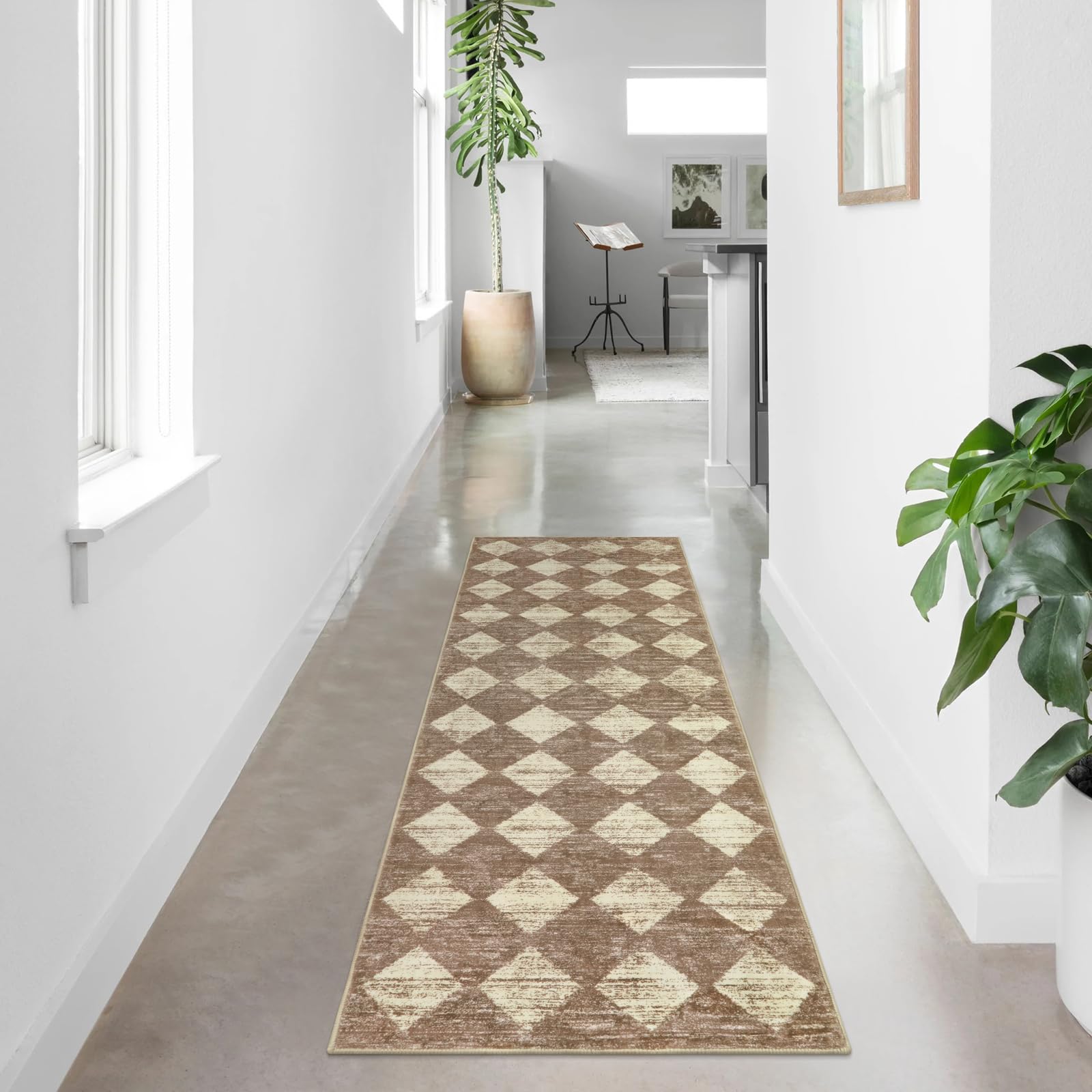 Lahome Machine Washable Bathroom Runner Rug, Non Skid Runners for ...