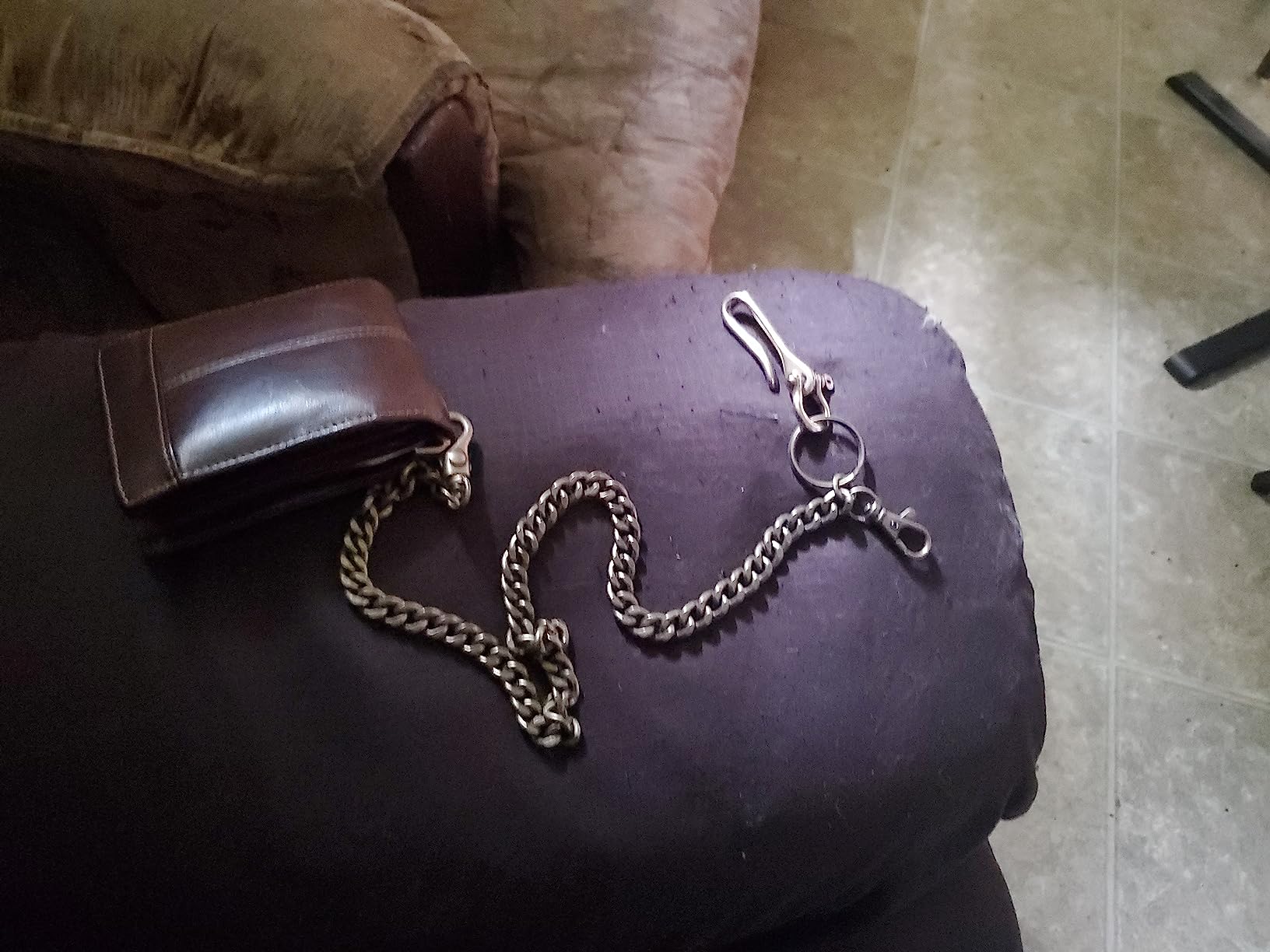 $4/mo - Finance UNIQSUM Basic Curb Cuban Link wallet chain Swivel ...