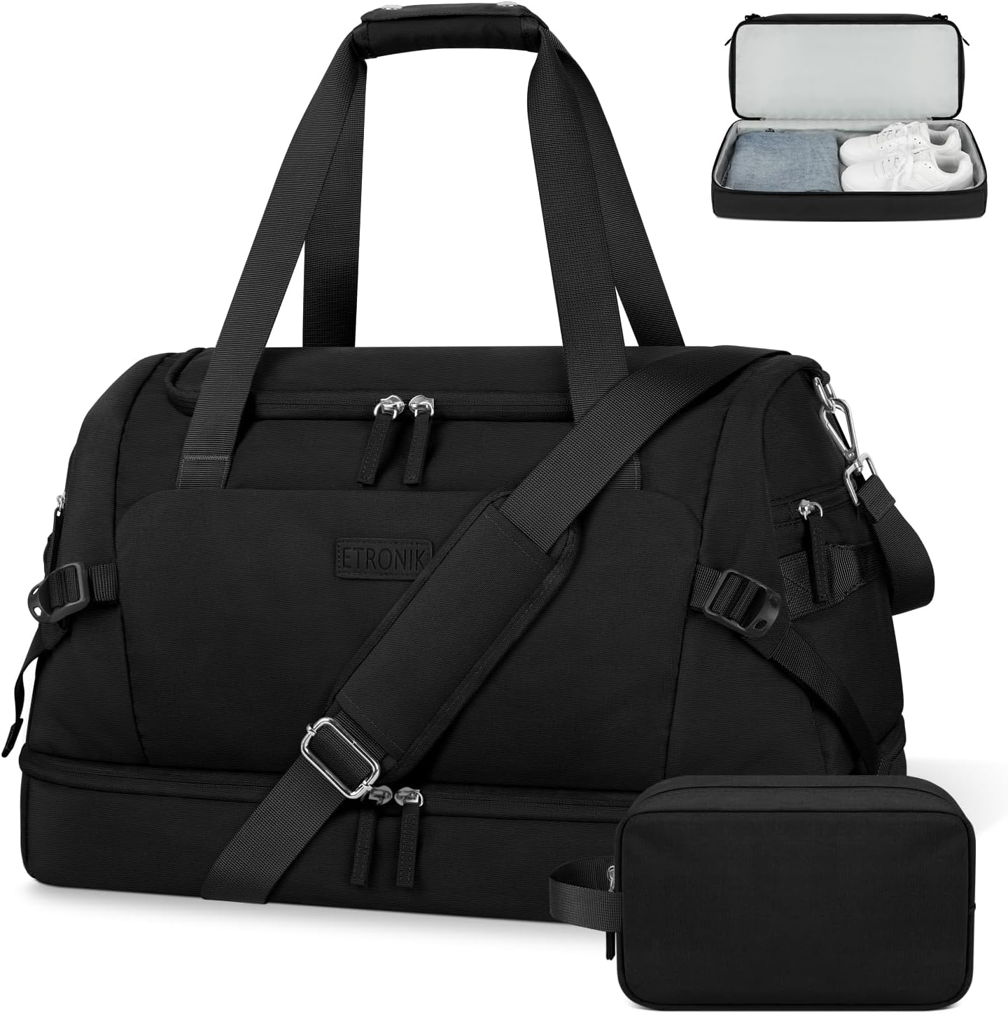 Amazon.com | Travel Duffle Bag, Weekender Travel Bag Men Small Gym Bag ...