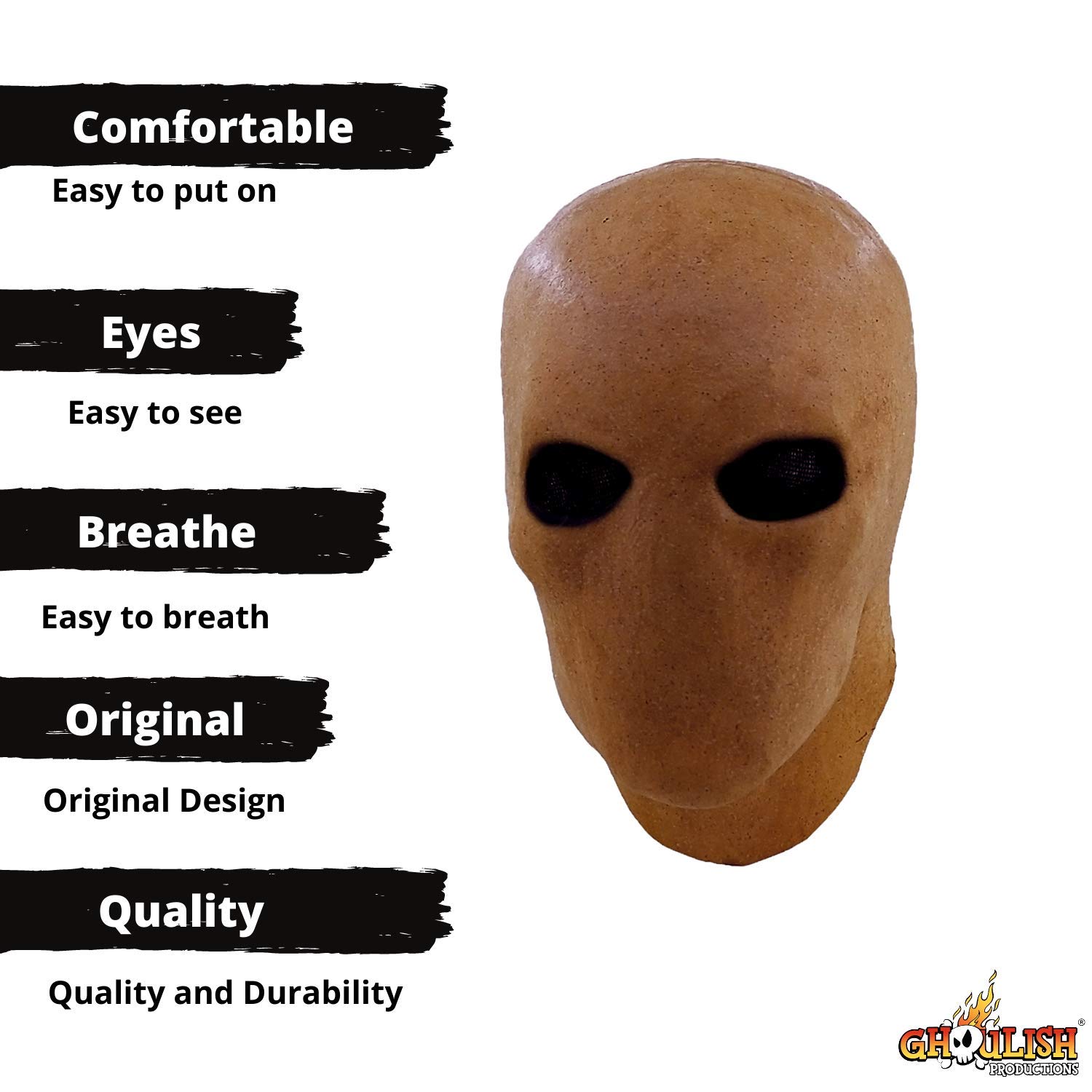 Buy Silent Stalker Latex Mask, Slender Man Costume. Slender Man Costume ...
