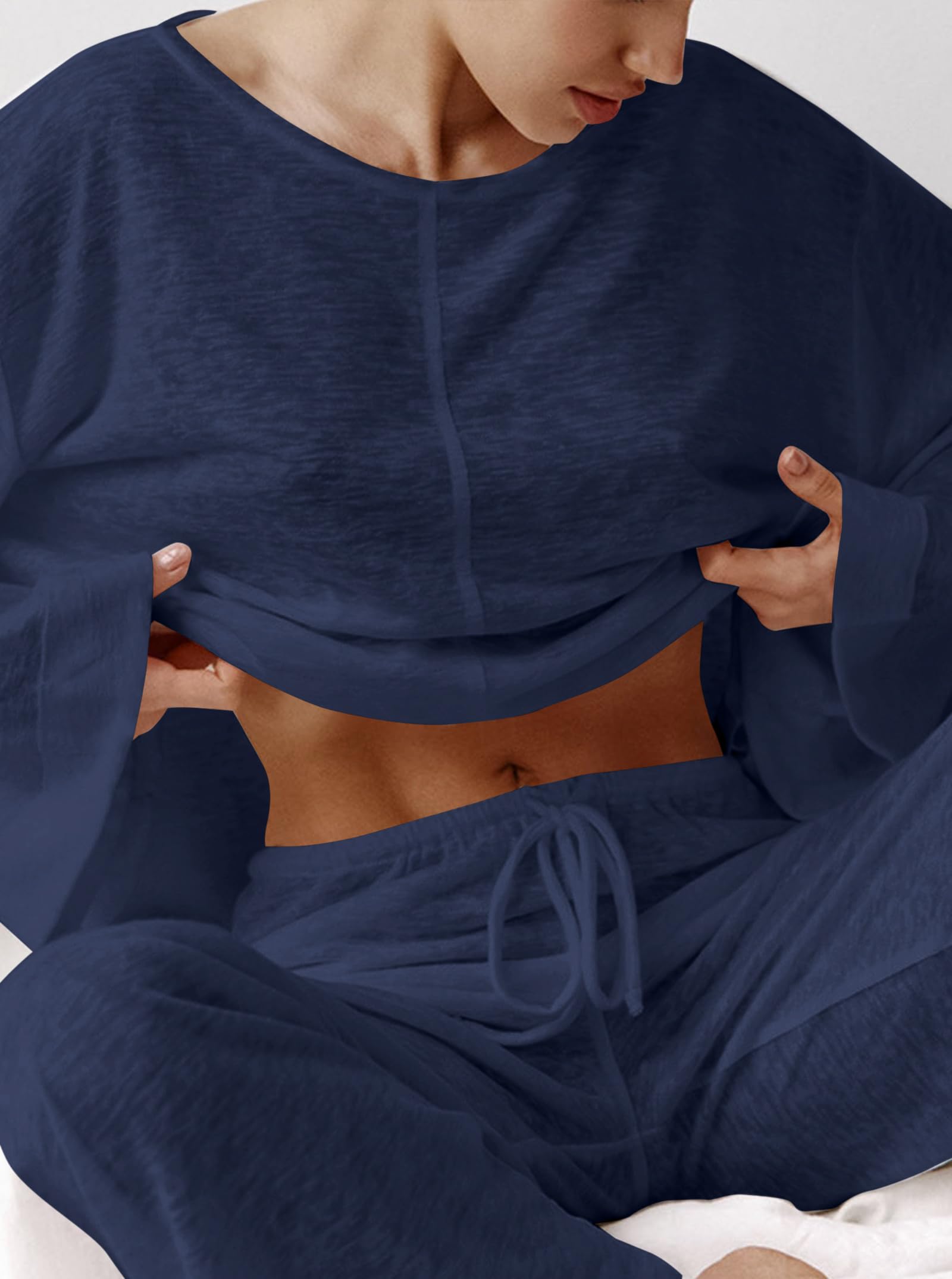 Snapklik.com : Womens Sheer Mesh See Through Pajama Set Sexy Long ...