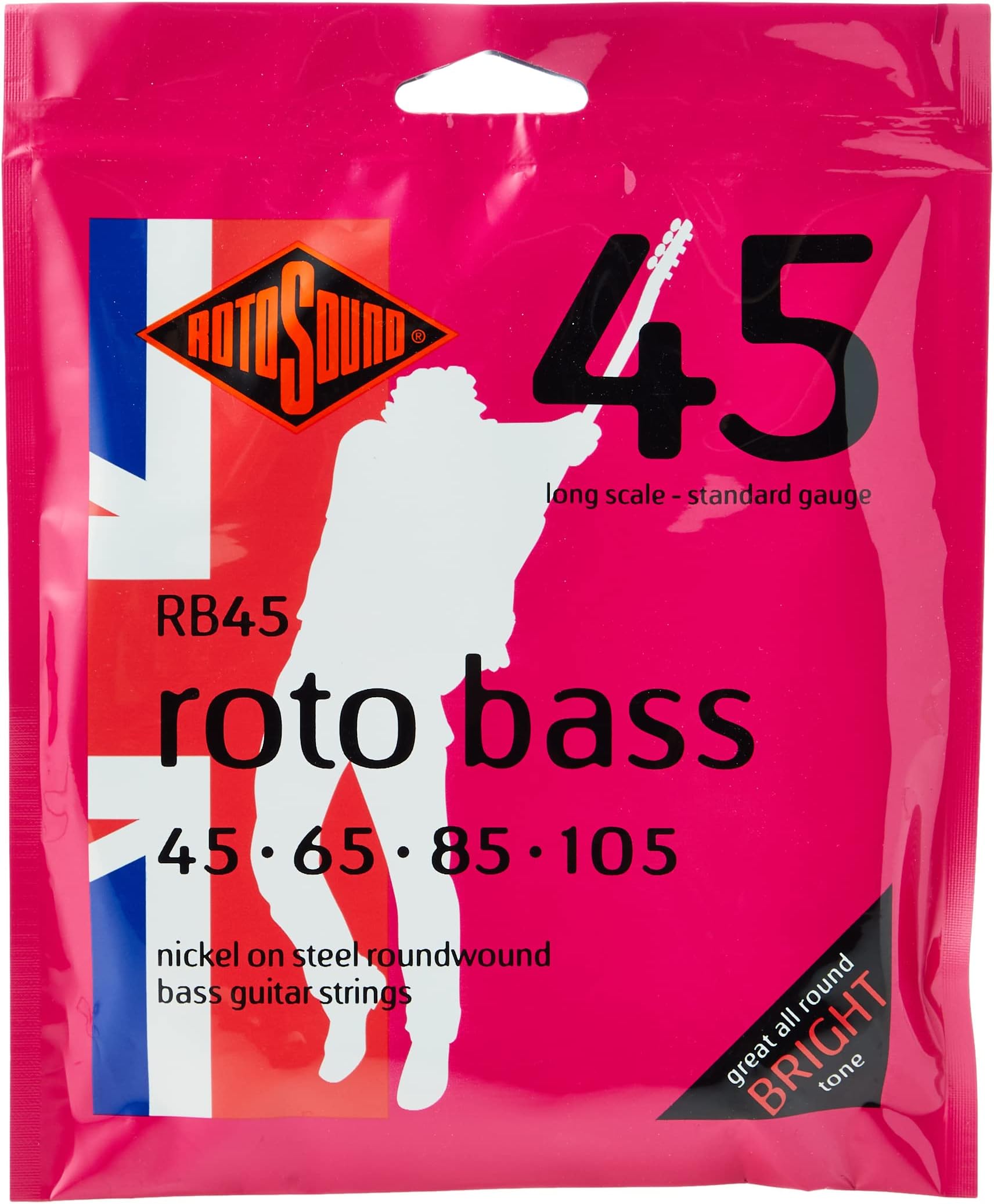 Amazon.com: Rotosound RB45 Rotobass Nickel Roundwound Strings : Musical ...