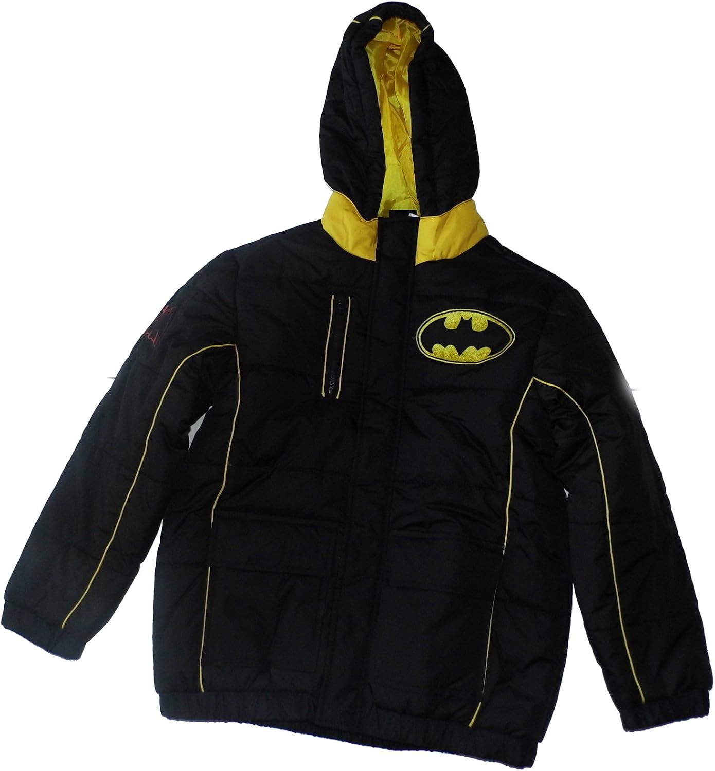 Amazon.com: Batman Boys Batman Hooded Jacket Black (8): Outerwear ...