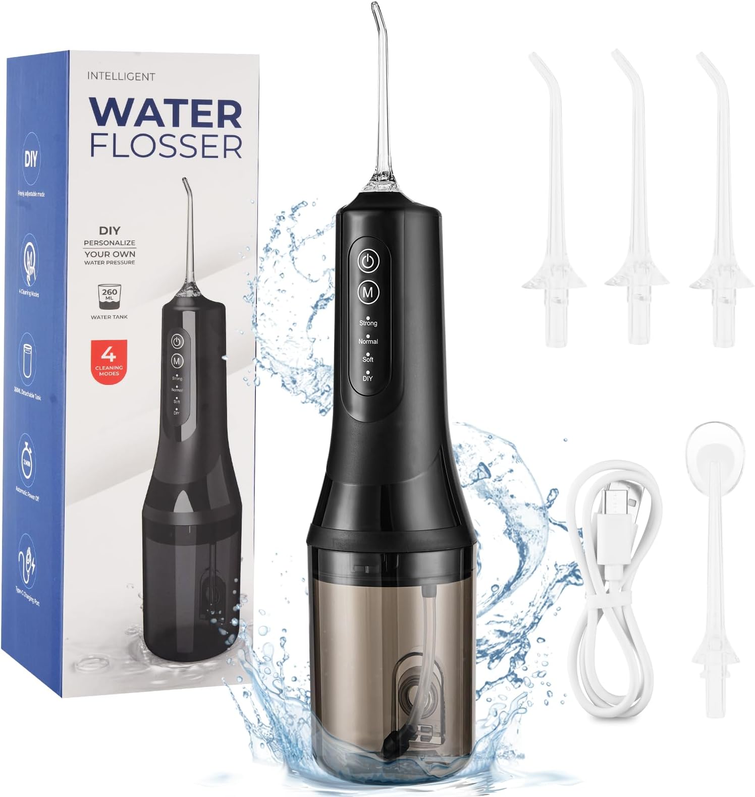 Amazon.com: SOMETHING NICE AquaClean Duo Water Flosser - Portable ...