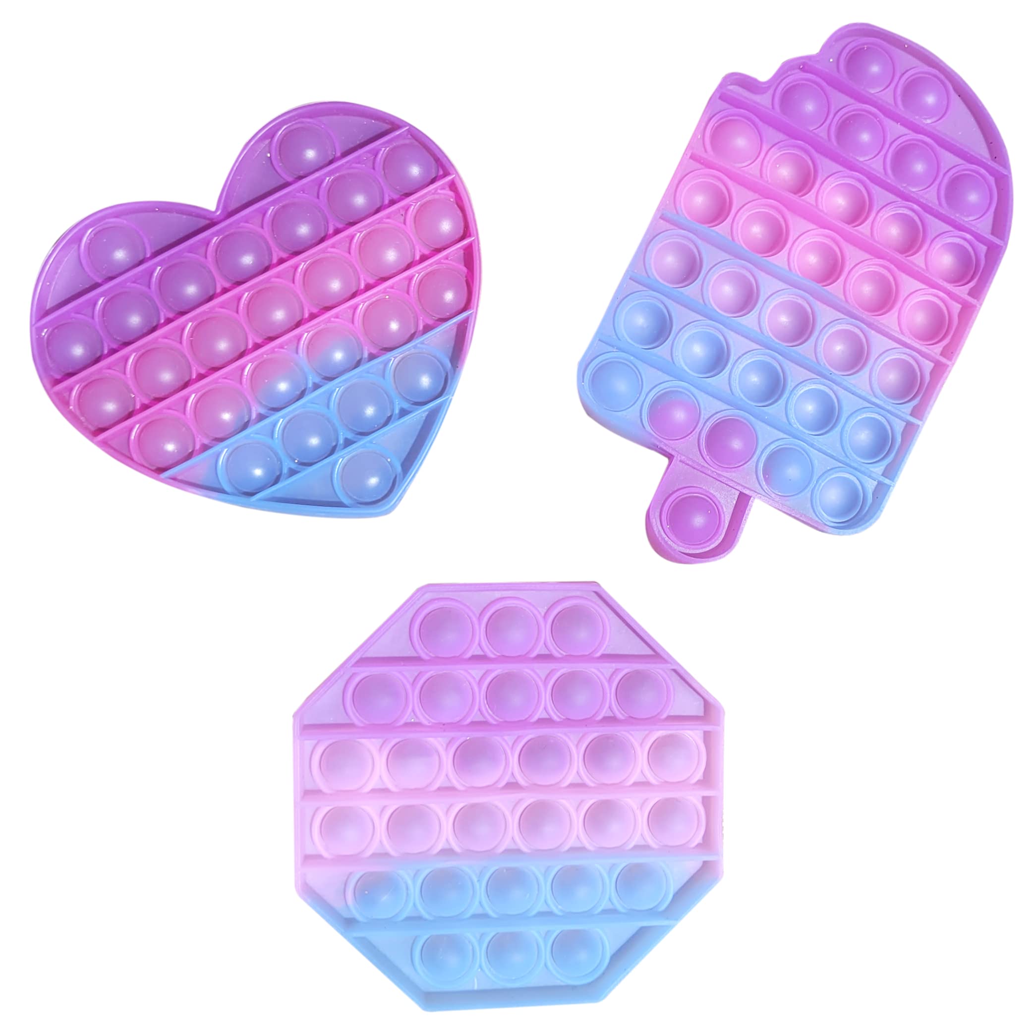 Buy Pop it Fidget Toy, 3 Pack Sunlight Color Changing Fidget Popper ...