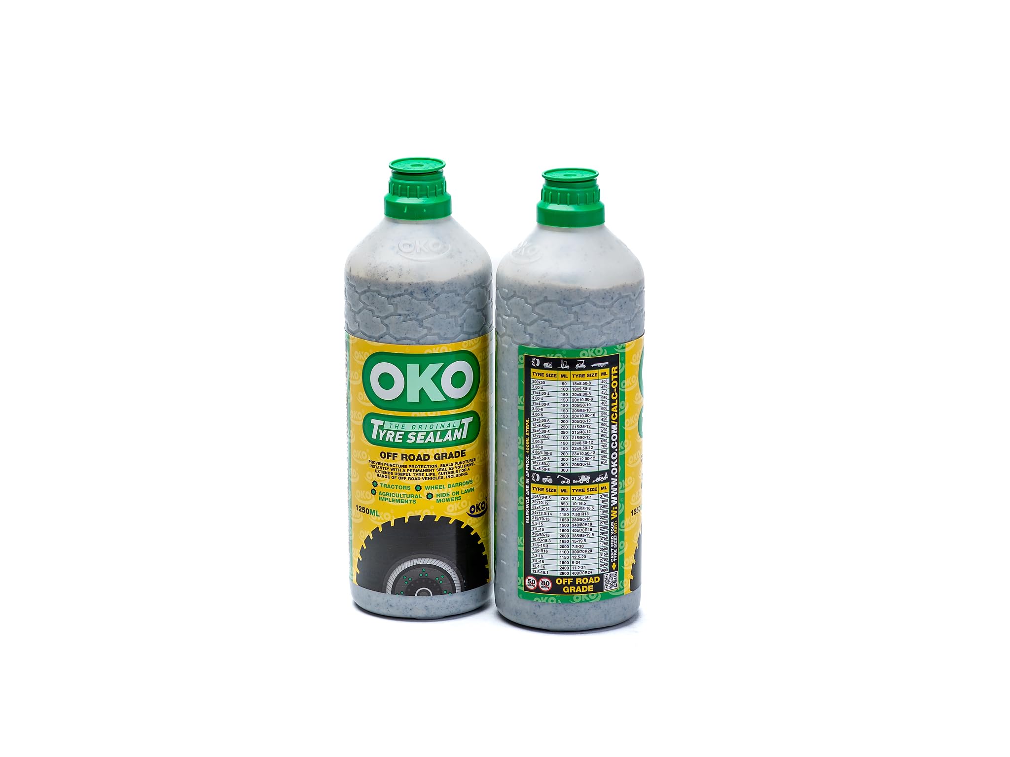 OKO OFF ROAD TYRES SEALANT 1250ML X2 BOTTLES PUNCTURE PREVENTION ...