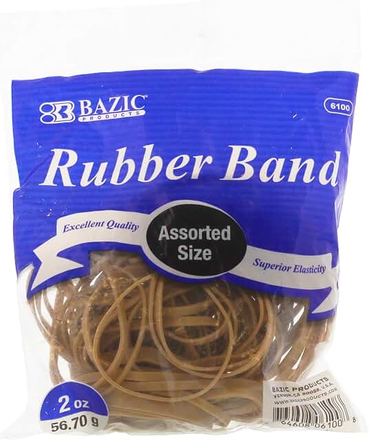 Amazon.com: Rubber Bands - Rubber Bands / Tape, Adhesives & Fasteners ...