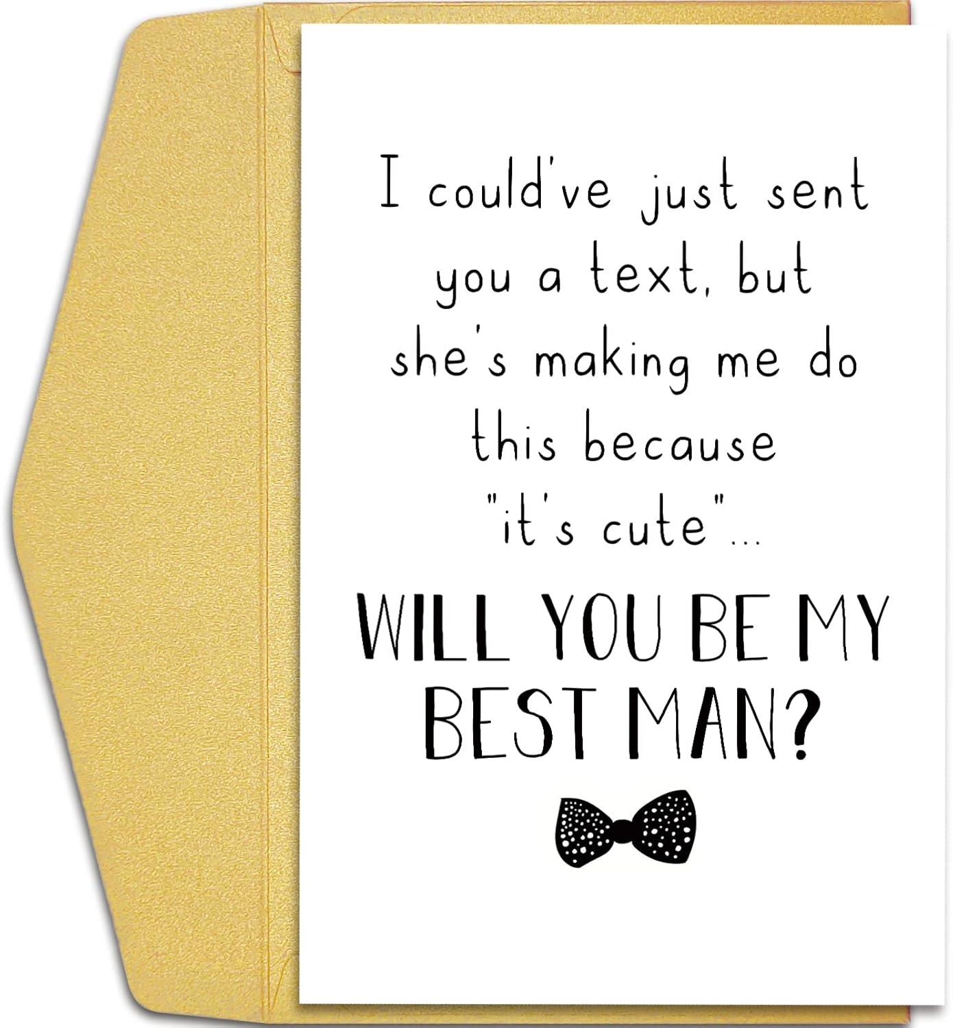 Amazon.com: Funny Will You Be My Best Man Card & Gift, Will You Be My ...