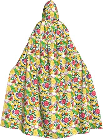 Amazon.com: Tropical Fruits Art Halloween Costumes Hooded Cloak Adult ...