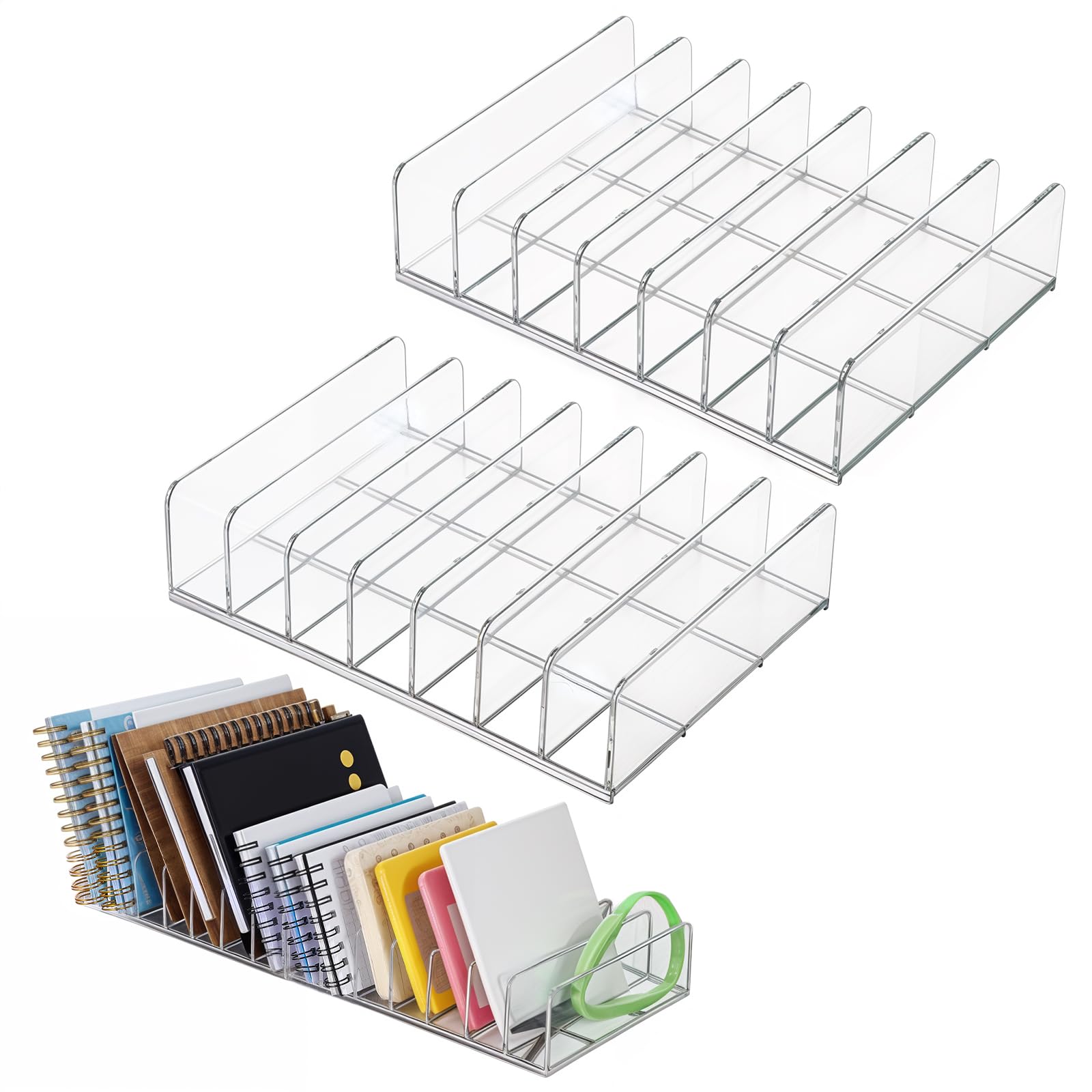 Amazon.com : 2 Pcs Acrylic Mail Holder, Acrylic File Mail Desktop ...