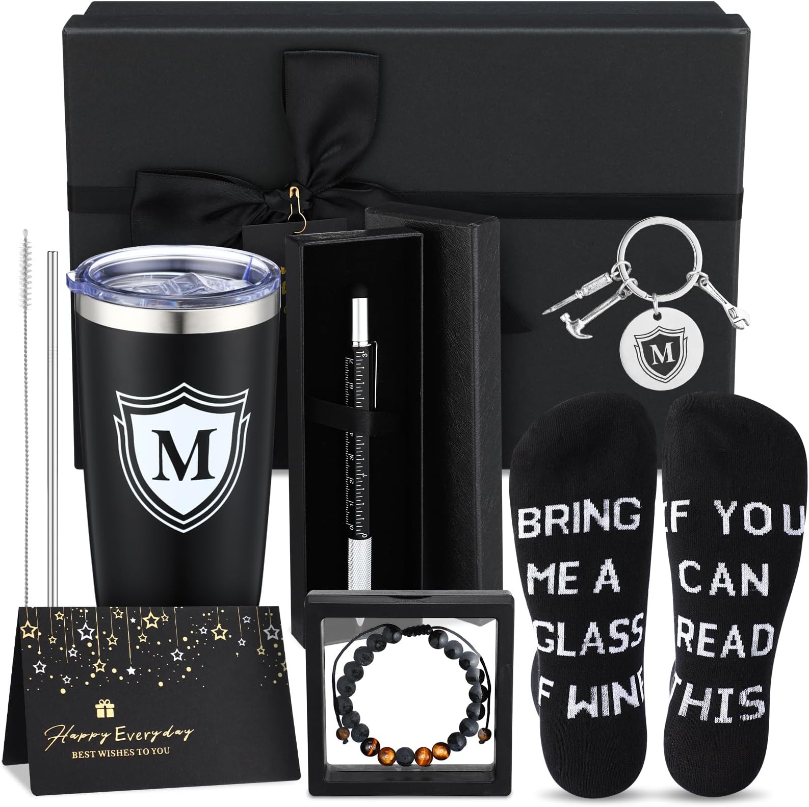 Amazon.com: Pickmesh 7 Pcs Initial Gifts Set for Men Get Well Soon Gift ...