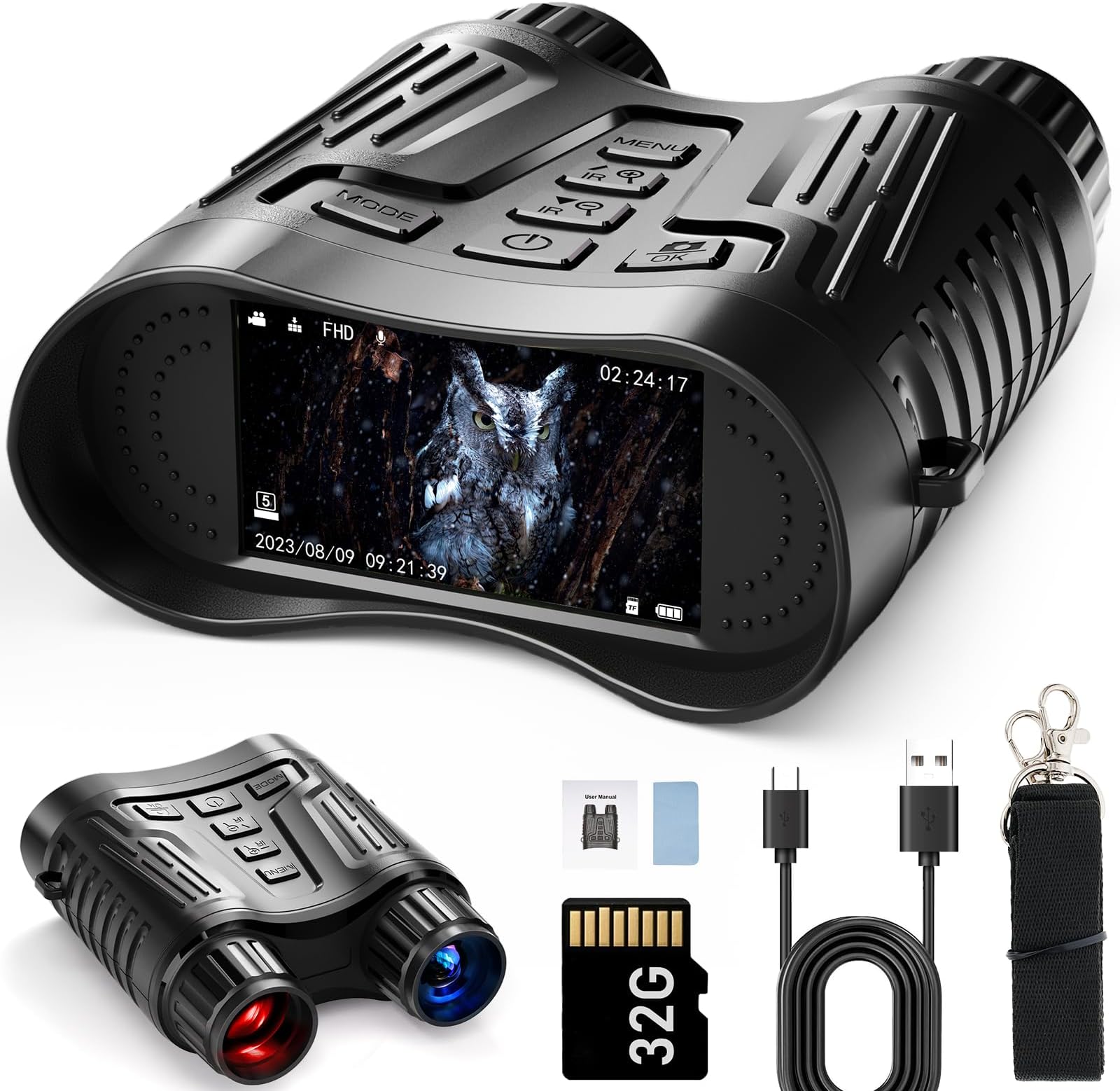 Jumelles de vision nocturne pour une obscurité totale, vision nocturne ...