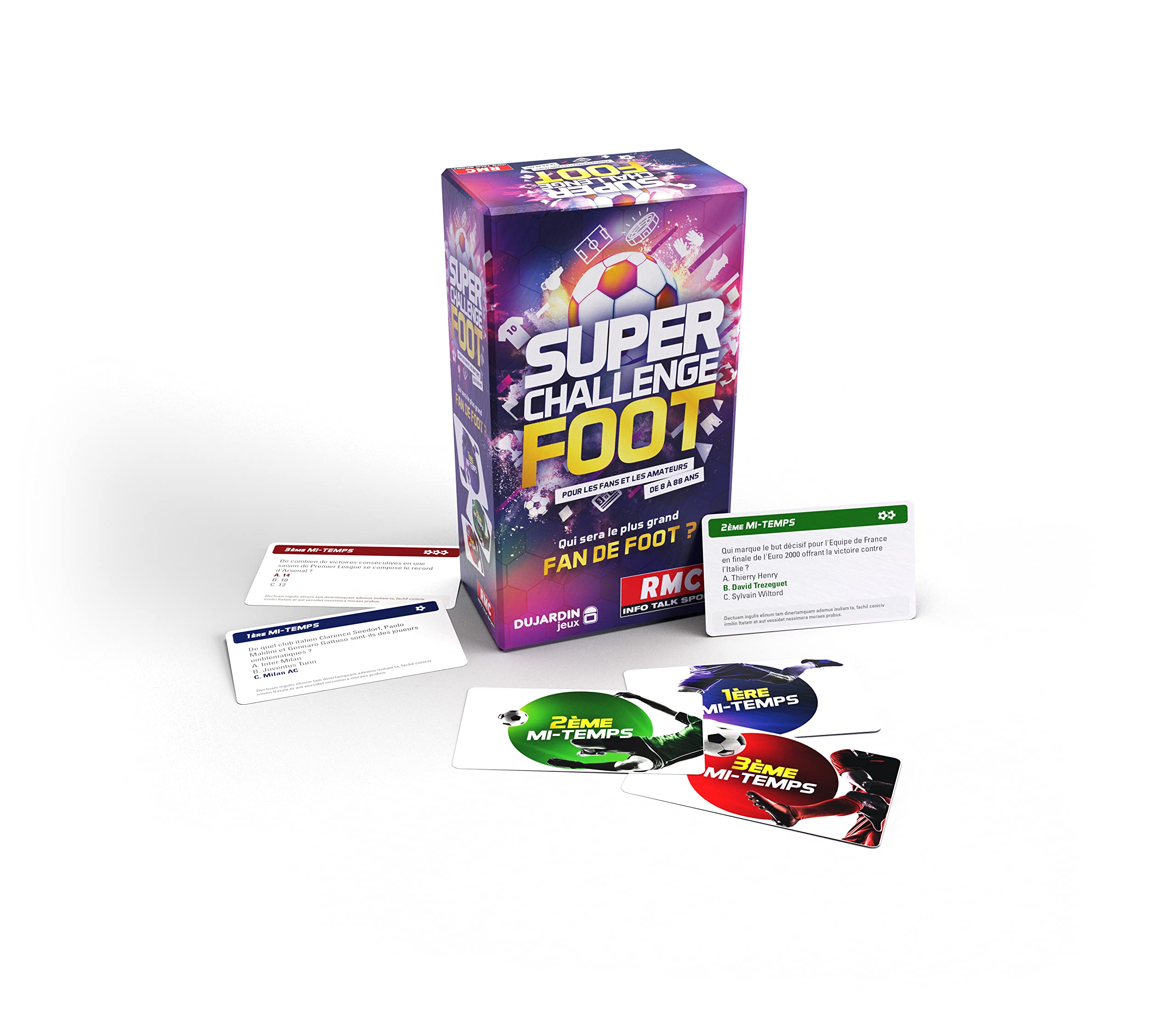 Dujardin Super Challenge Football RMC – Card Game for Adults and ...