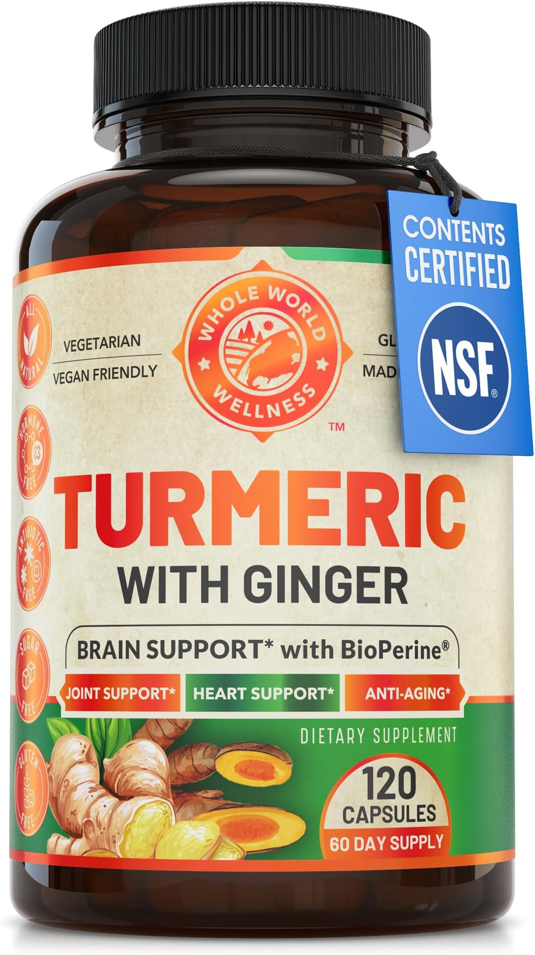 Amazon.com: Spring Valley Turmeric Curcumin 500mg with 50mg Ginger ...