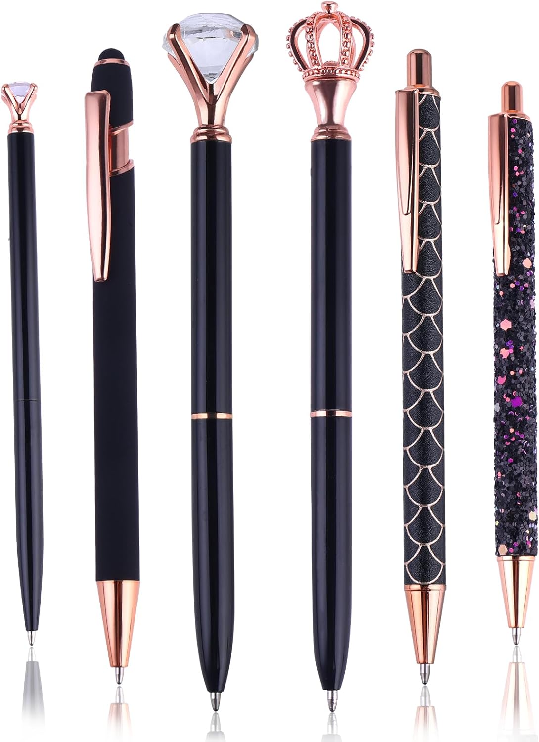 Cobee Ballpoint Pens Kit, Metal Crystal Diamond Pen, 1.0mm Fine Point ...