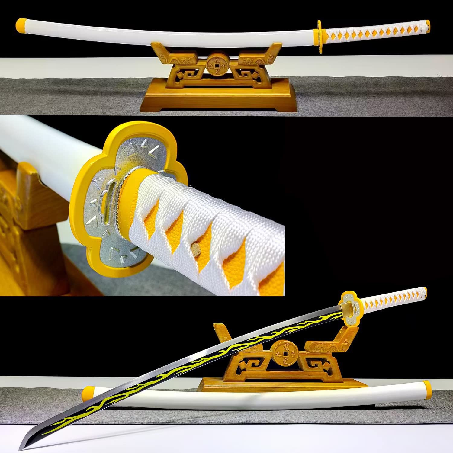 Hero Sword Handmade 1095 High Carbon Steel Demon Slayer Katana ...