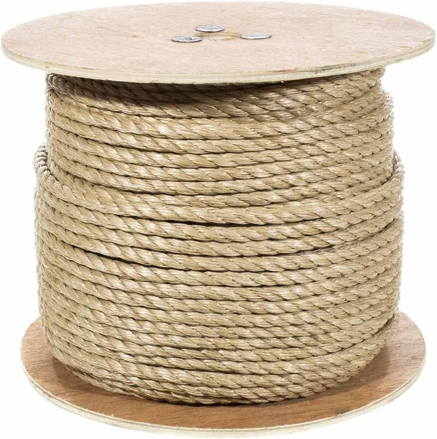 Koch 5011635 Twisted Polypropylene Rope, 1/2 by 50 Feet, Brown - Amazon.com