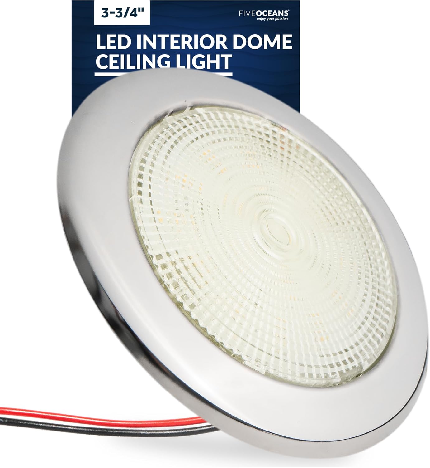 Amazon.com: Five Oceans Marine LED Interior Dome Light, 3 3/4 Inch Boat ...