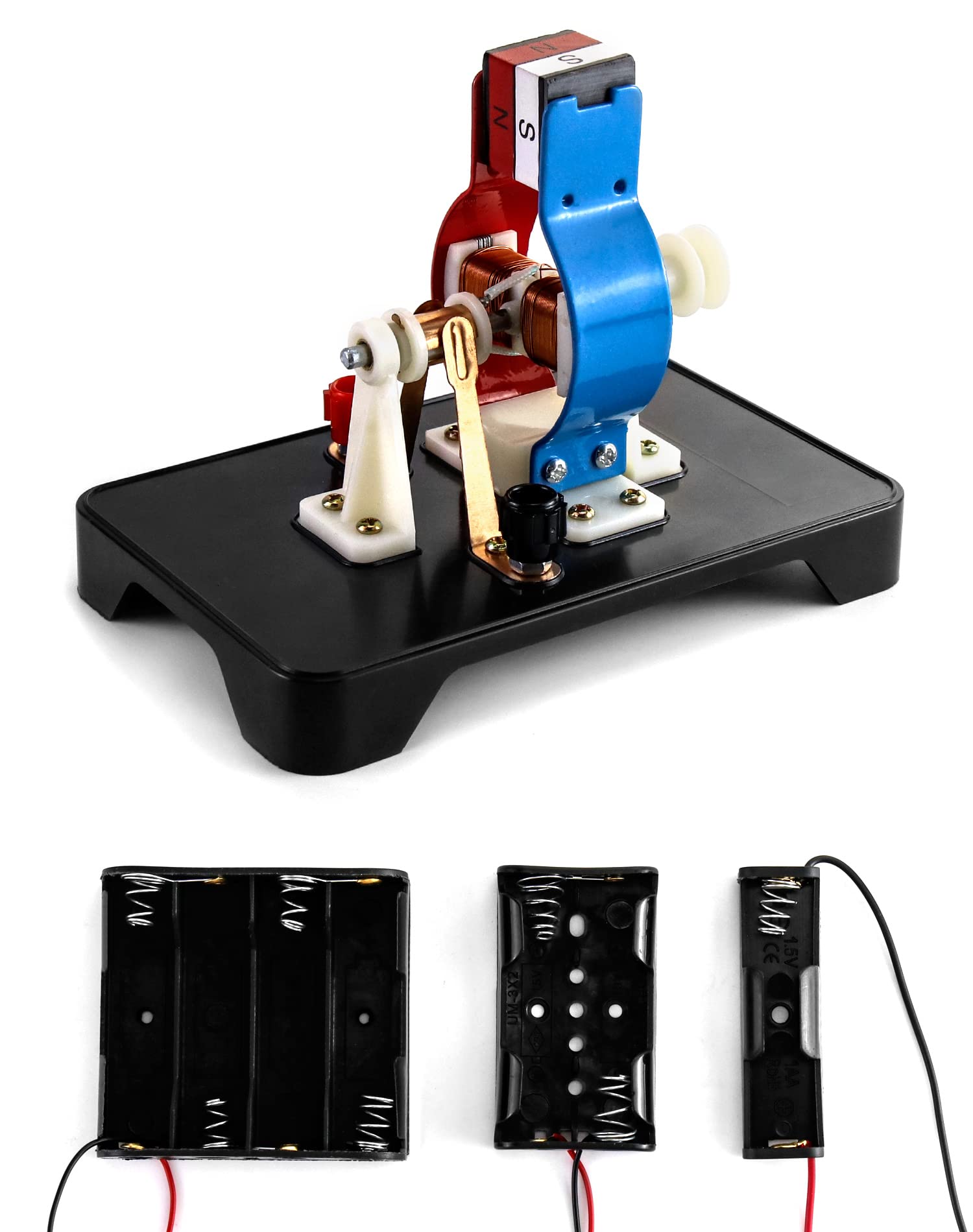 Buy QWORK Electric Motor Kit, DIY Simple Electric Motors Model Assemble ...