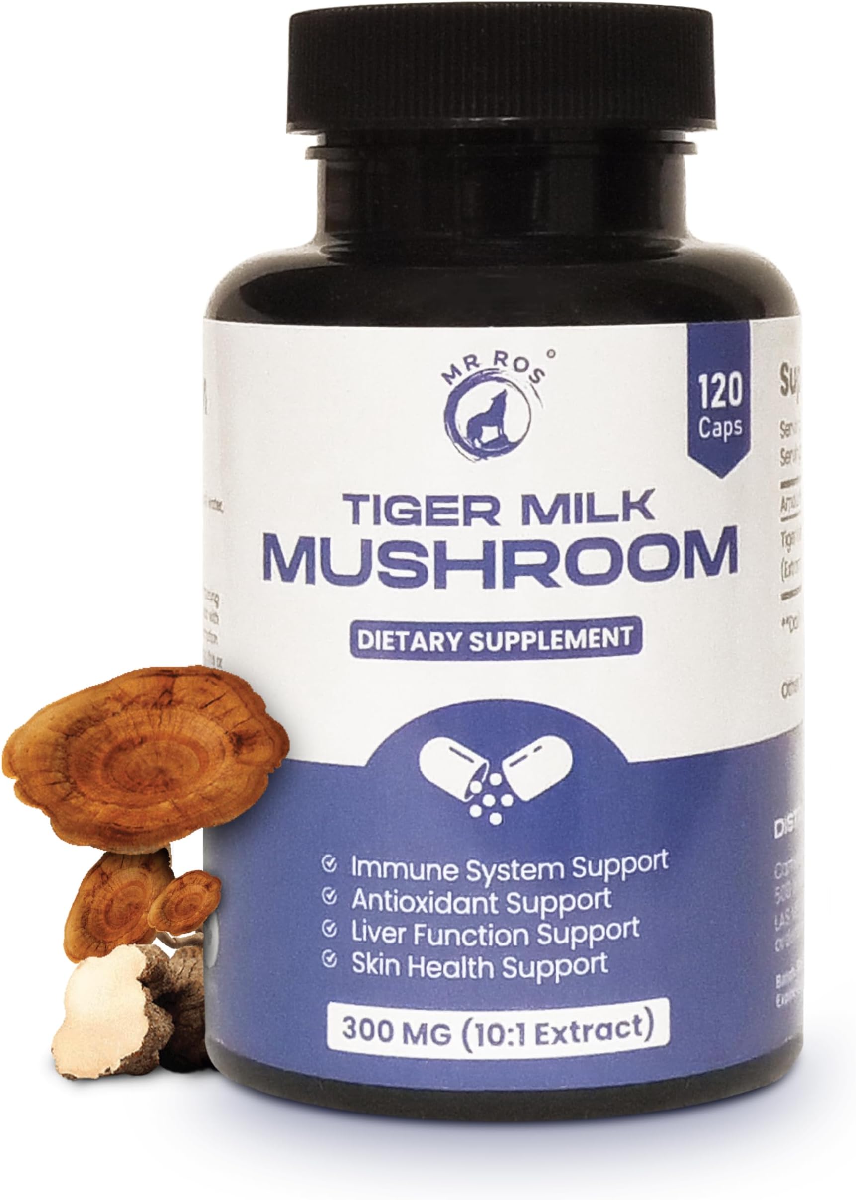 Amazon.com: Mr Ros Tiger Milk Mushroom Capsules - 300mg, Traditionally ...