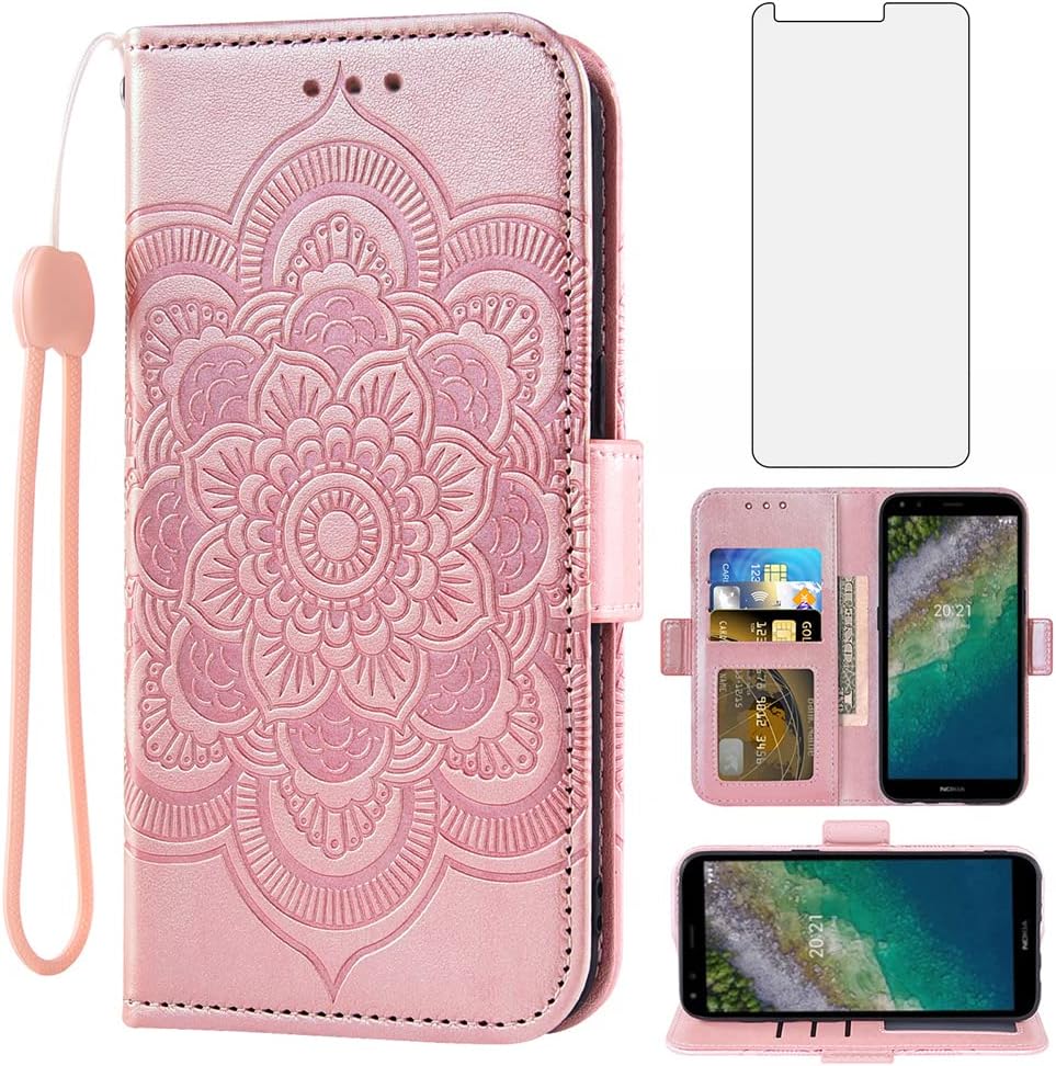 Amazon.com: Asuwish Phone Case for Nokia C01 Plus Wallet Cover with ...
