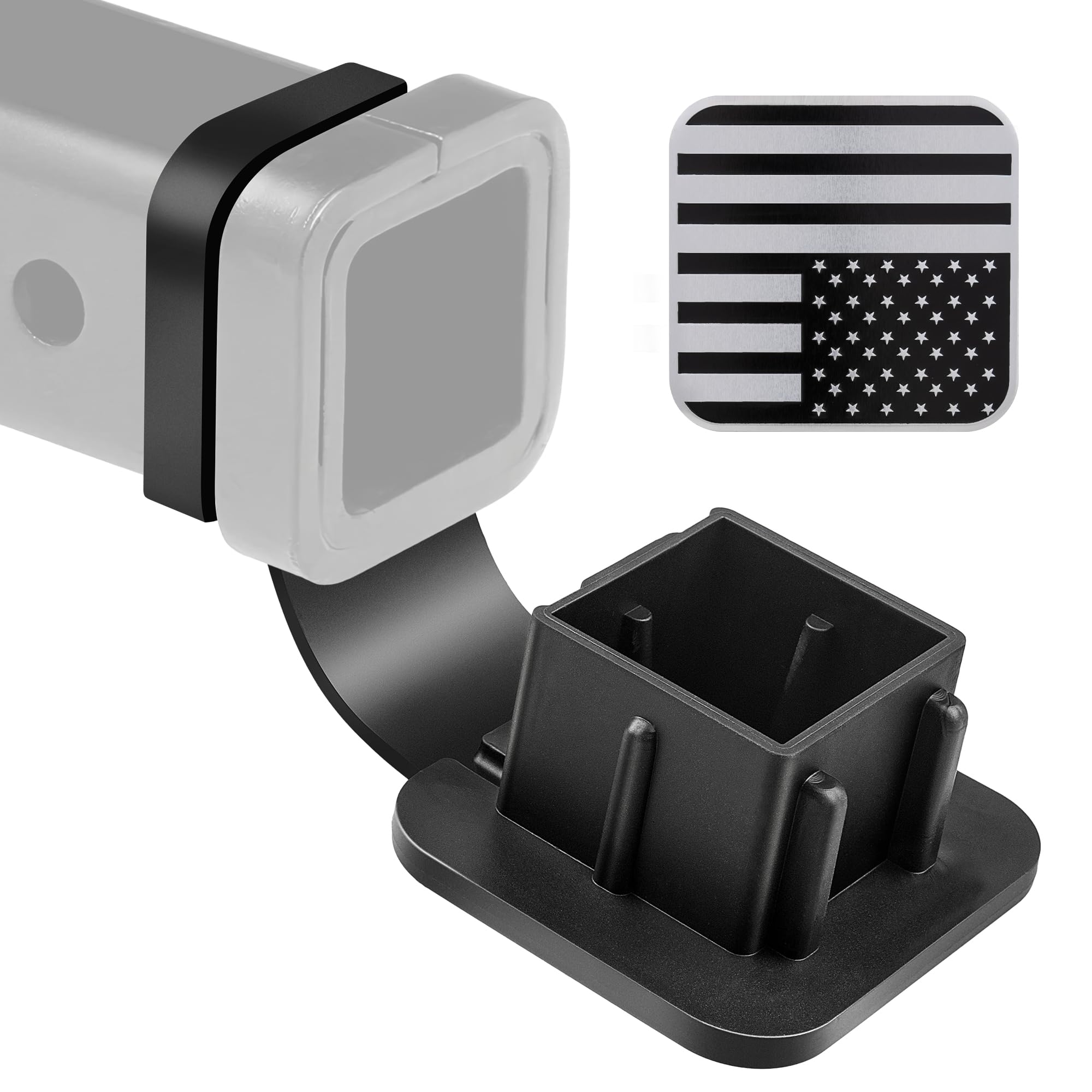 Snapklik.com : Hitch Cover, 2 Inch Trailer Tow Tube Plug For 2” Hitch ...