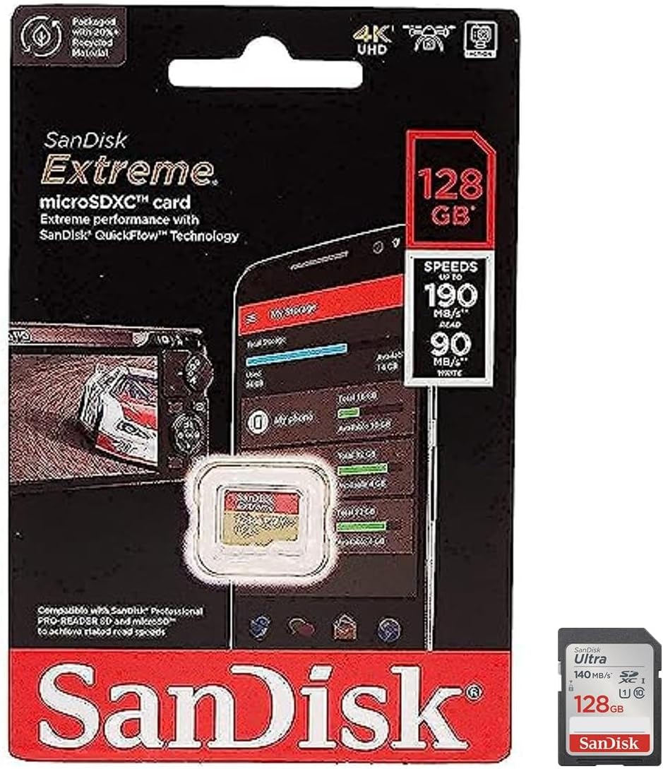 SanDisk Ultra UHS I 128GB SD Card 140MB/s for DSLR and Mirrorless ...